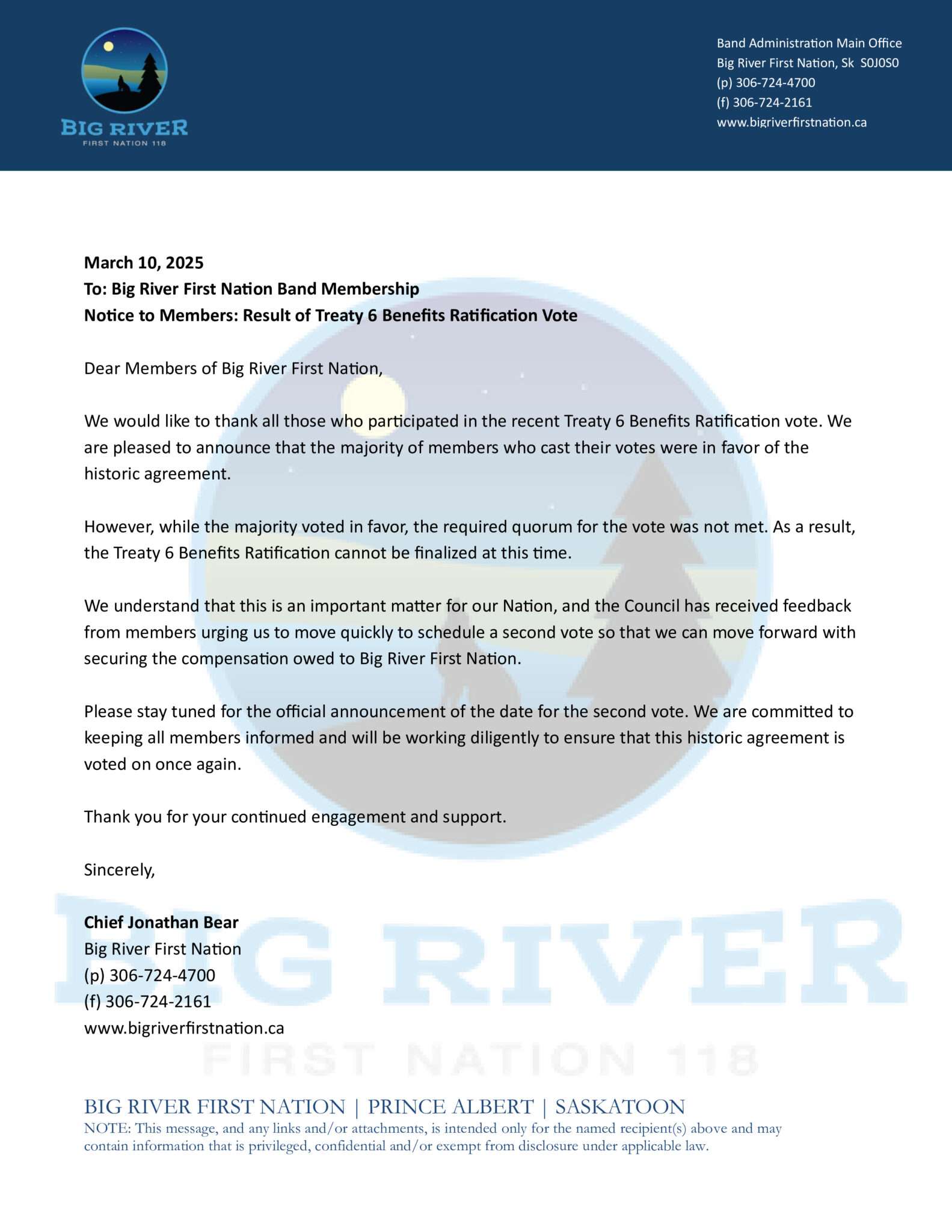 Big River First Nation | Community Website