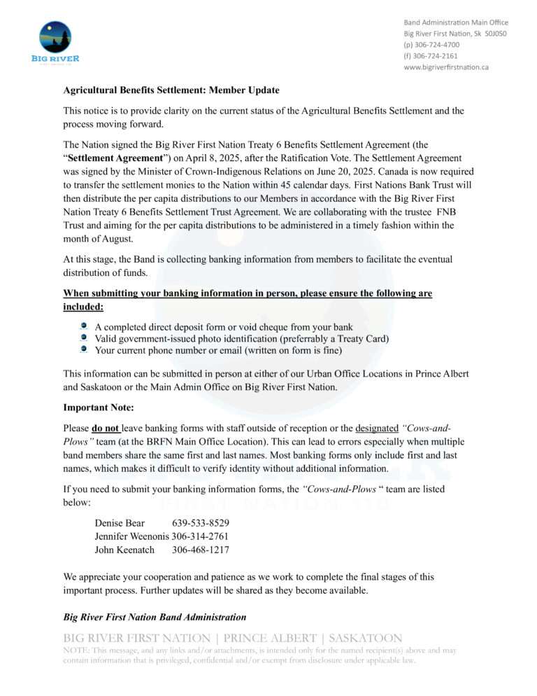 Big River First Nation | Community Website